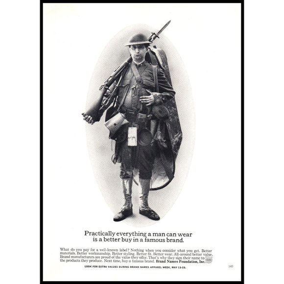 Famous Brands | Art | 965 Brand Names Foundation Vintage Print Ad ...